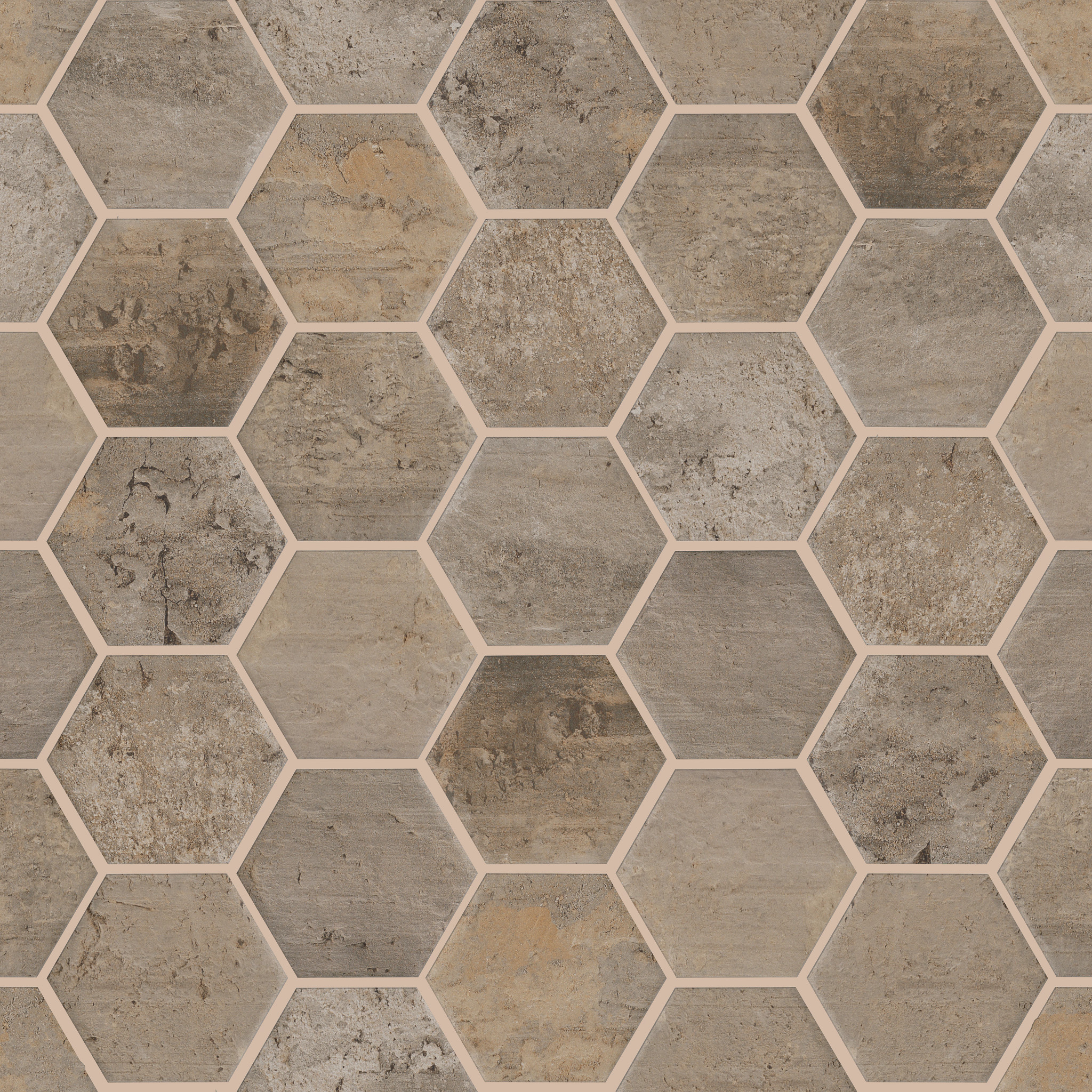 City Lights 6x7 Hex Matte - in color Brick Lane | Shaw Floors