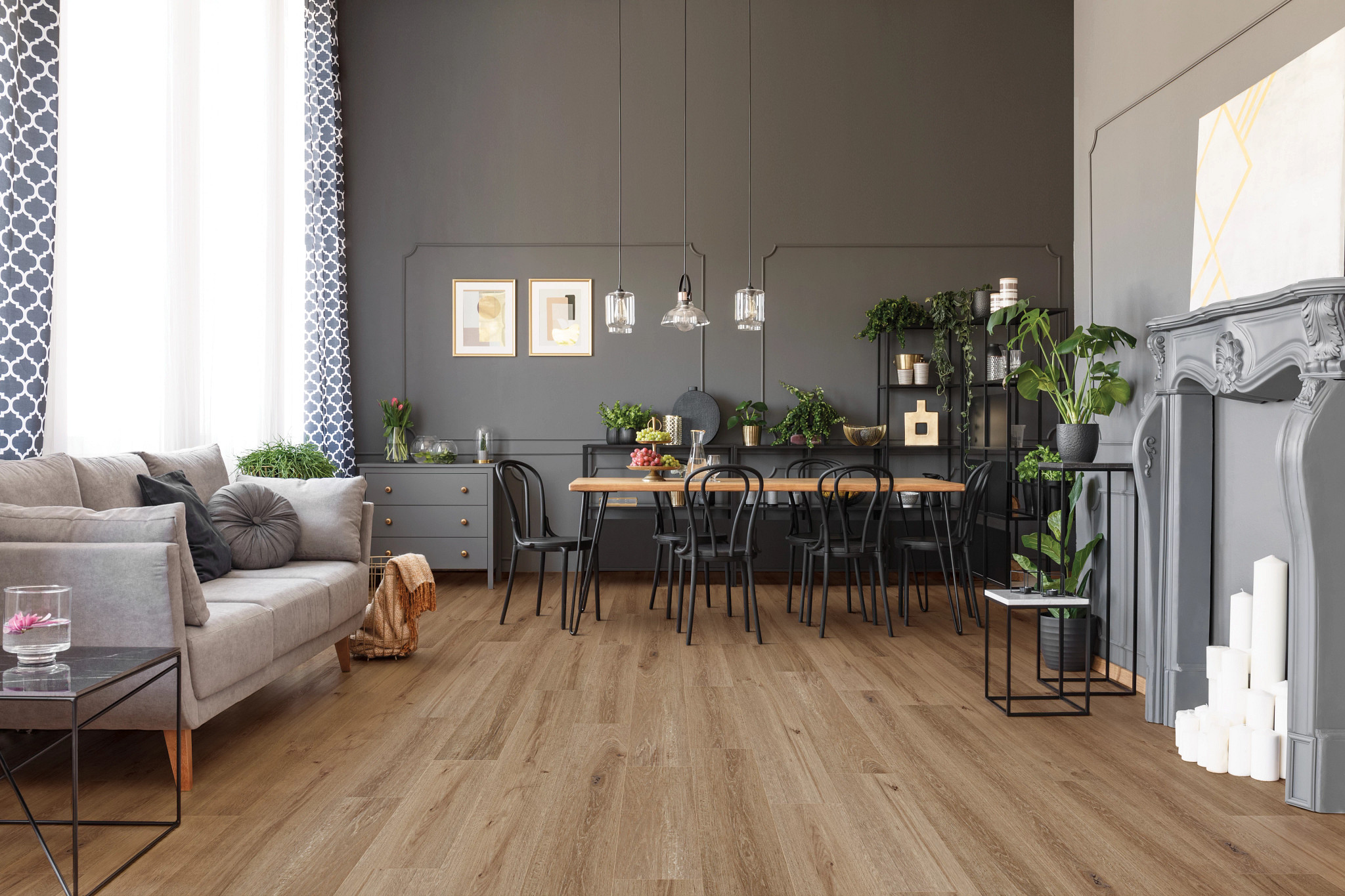 Grande Goldin Oak Luxury Vinyl Plank Flooring | Coretec